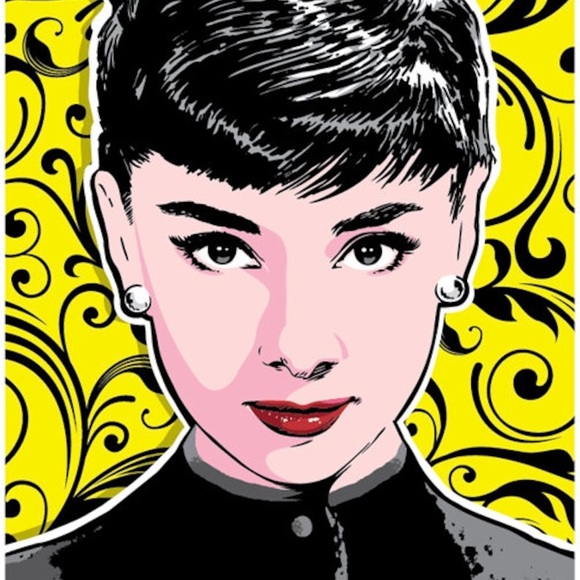Art | Red Robot Audrey Hepburn Unique Pop Art Print | Poshmark